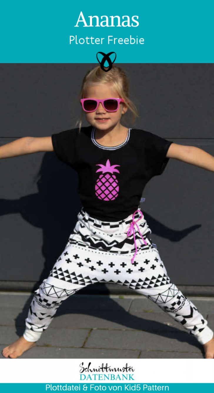 Plotter-Freebie "Ananas" - Kostenlose Schnittmuster Datenbank