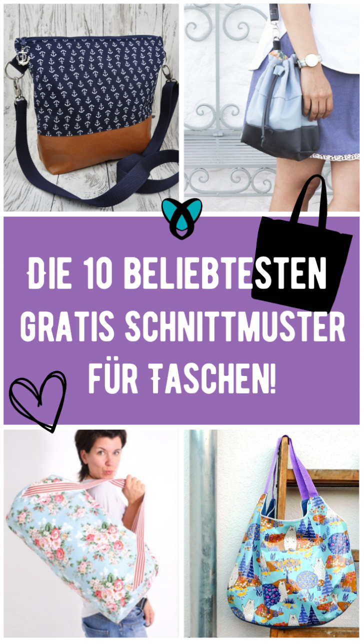 Kostenloses Schnittmuster Tasche Nähen Mit Boden