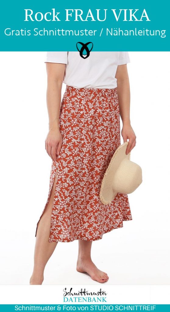Einfacher Rock FRAU VIKA - Kostenlose Schnittmuster Datenbank