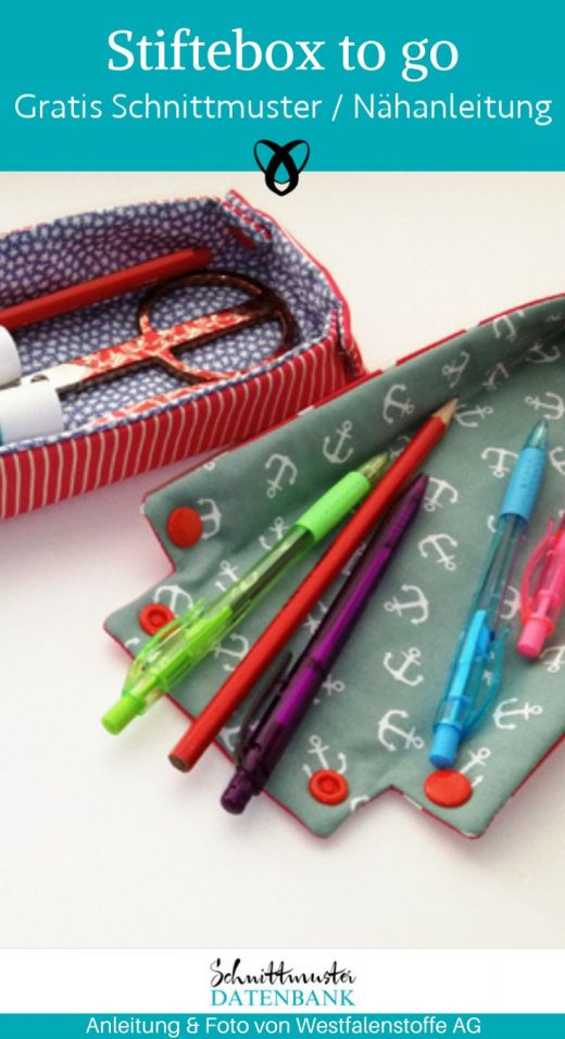 Stiftebox to go - Kostenlose Schnittmuster Datenbank