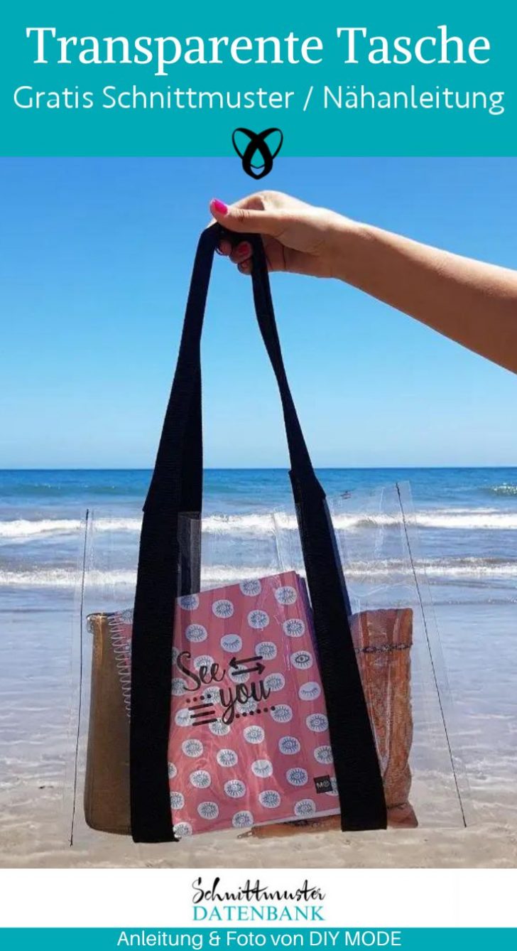 Transparente Tasche aus Vinyl - Kostenlose Schnittmuster Datenbank