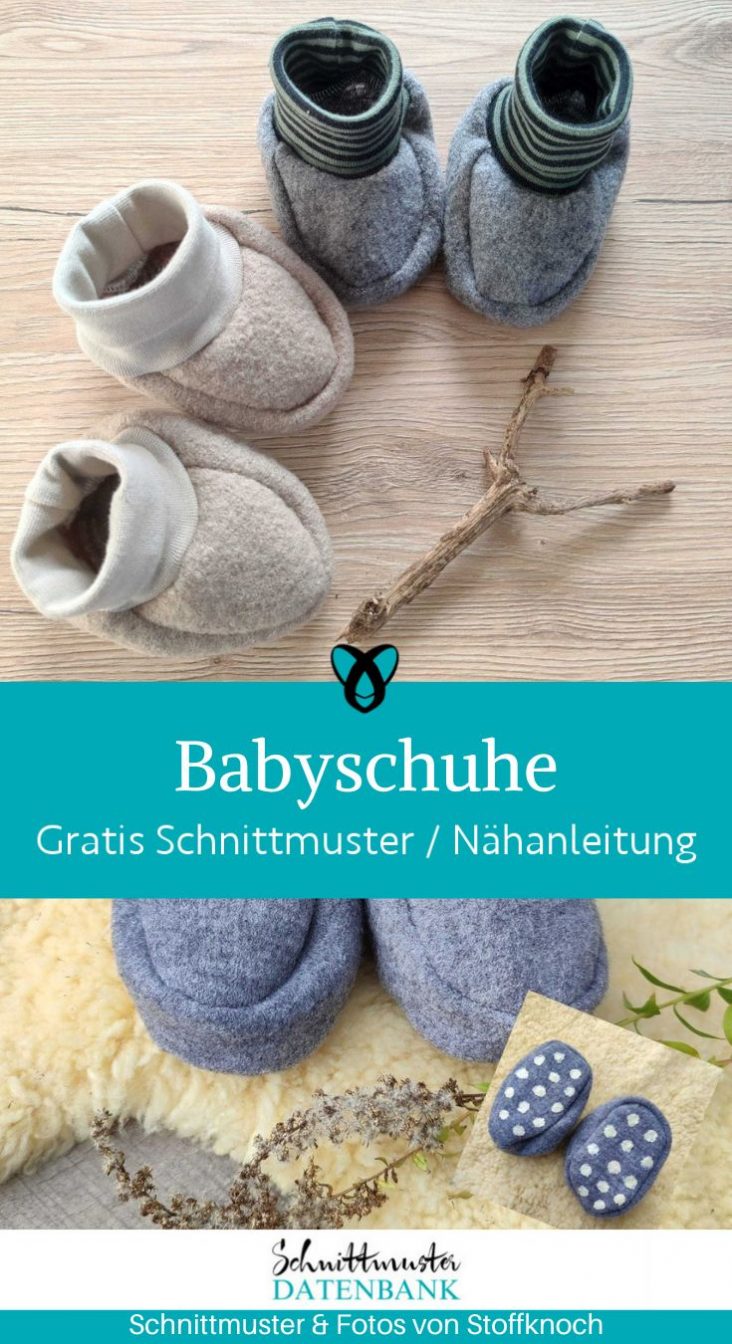 Babyschuhe nähen - Kostenlose Schnittmuster Datenbank
