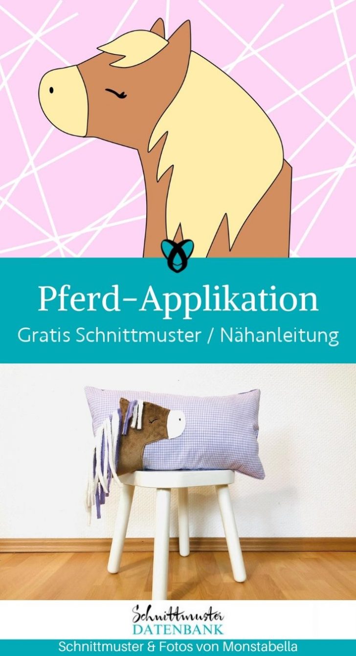 Pferd Applikation - Kostenlose Schnittmuster Datenbank