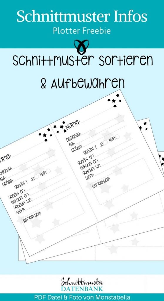 Schnittmuster Info PDF - Kostenlose Schnittmuster Datenbank