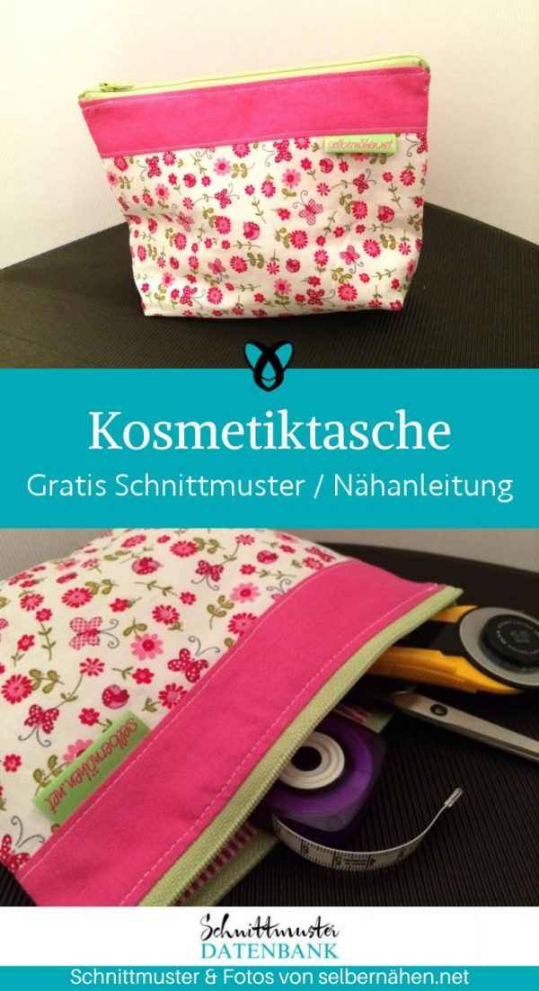 Schnittmuster Kosmetiktasche Mit Reiverschluss Kostenlos