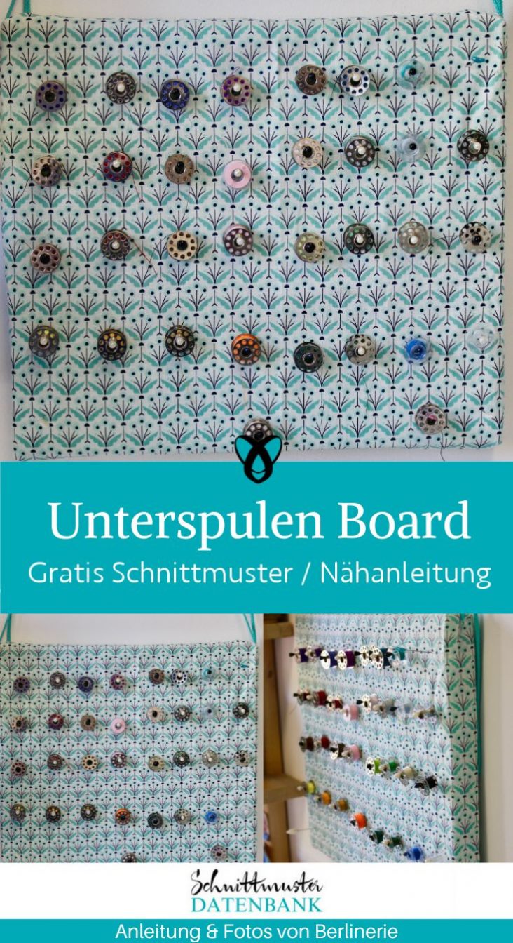 Unterspulen Board basteln - Kostenlose Schnittmuster Datenbank