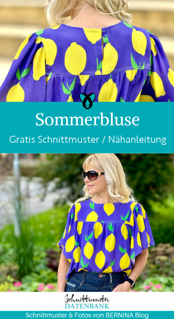 Sommerbluse nähen - Kostenlose Schnittmuster Datenbank