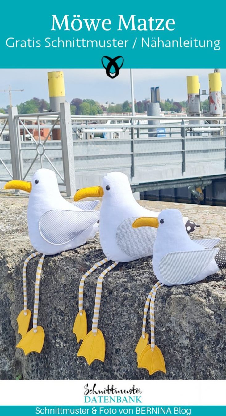 Möwe Matze nähen - Kostenlose Schnittmuster Datenbank