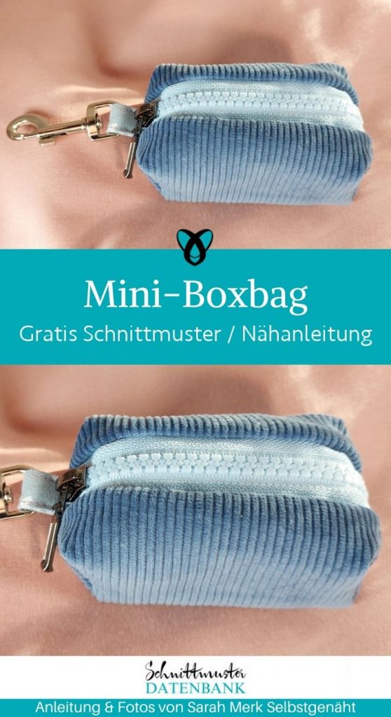 Mini-Boxbag nähen - Kostenlose Schnittmuster Datenbank